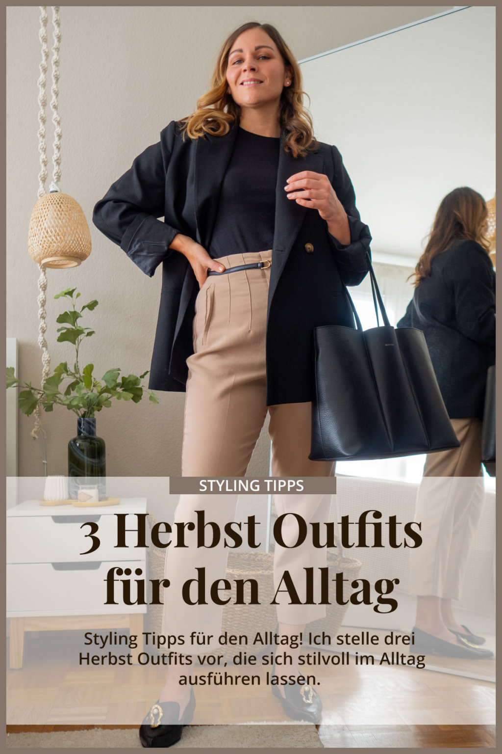 Fashion Finest: Alltagsoutfit mit Leggings und Woll-Blazer ...